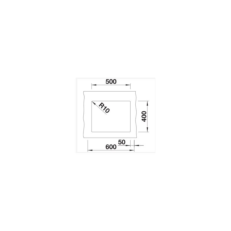 Plautuvė BLANCO SUBLINE 500-U SILG Soft white | 527170